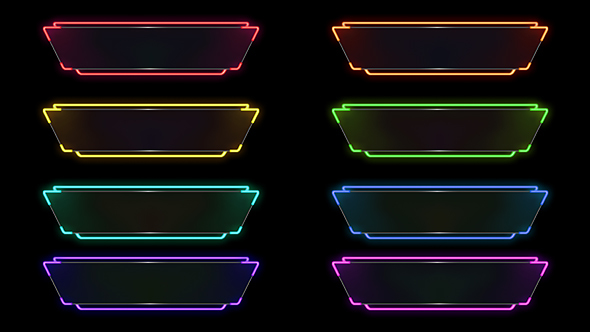 Neon Lower Thirds, Motion Graphics | VideoHive